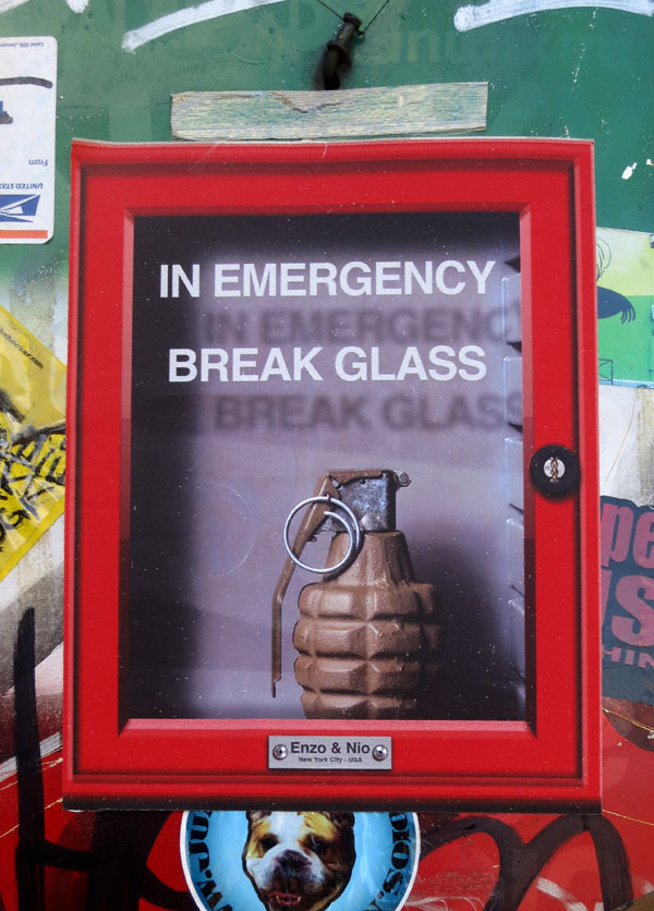 Bushwick Street Art Du Jour: Break Glass : newyorkshitty.com
