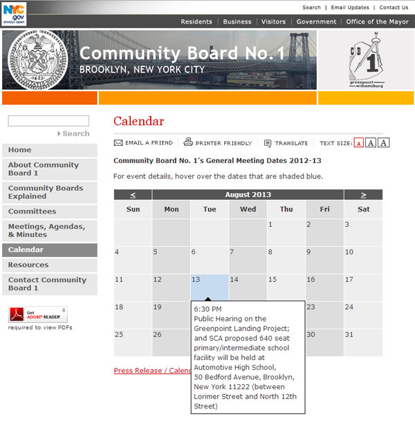 MARK YOUR CALENDARS: ULURP Hearing Regarding Greenpoint Landing & 77 ...