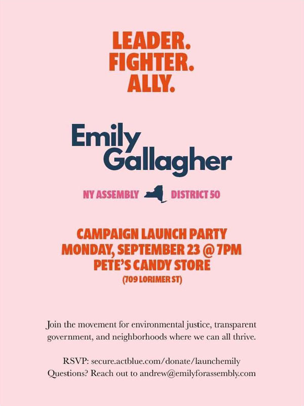 Coming to Assembly District 50: Emily Gallagher : newyorkshitty.com